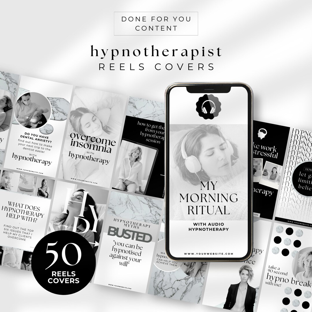 Hypnotherapy Instagram Reels Cover Templates, Hypnotherapist IG ...