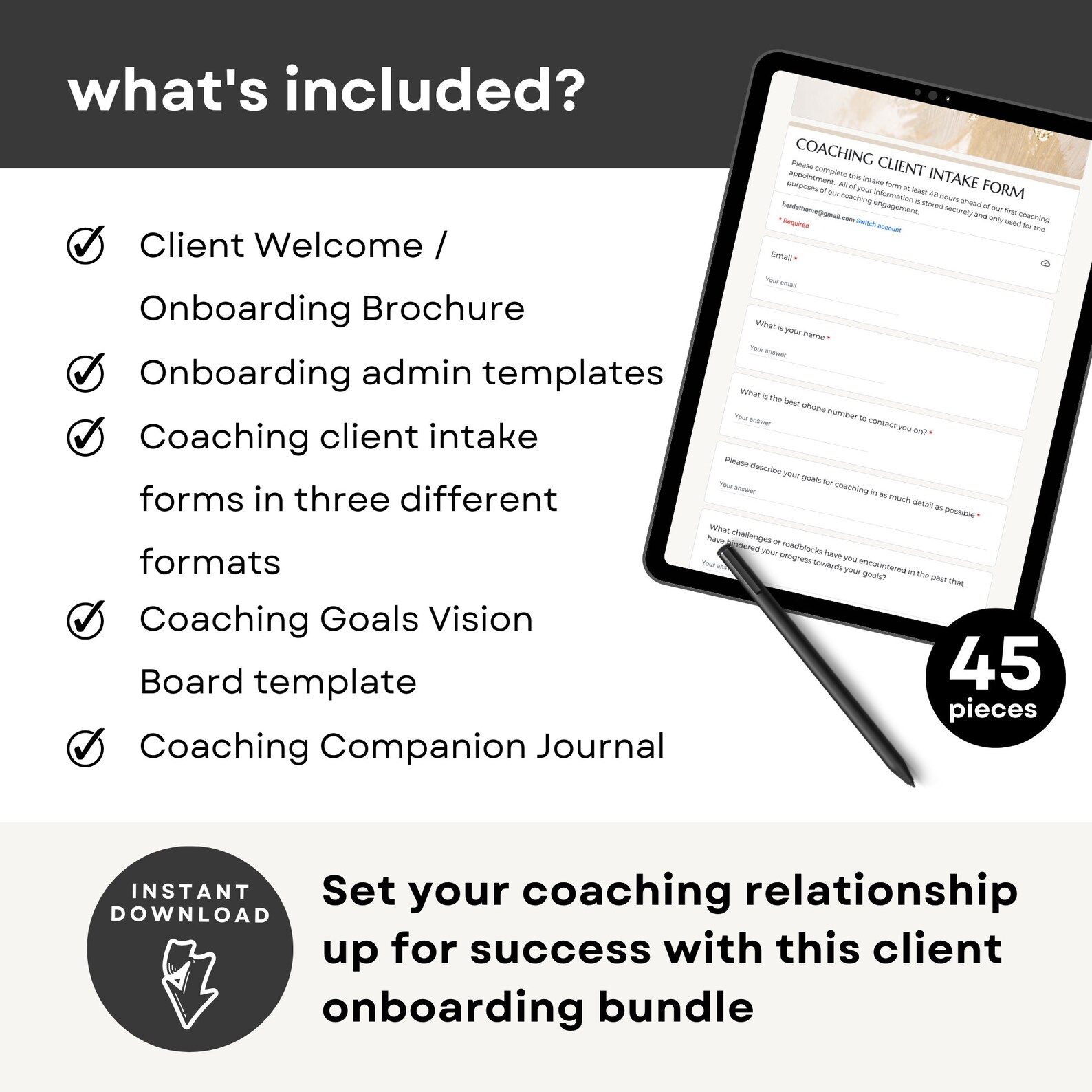 Life Coach Client Onboarding Template Bundle Coaching Welcome - Etsy