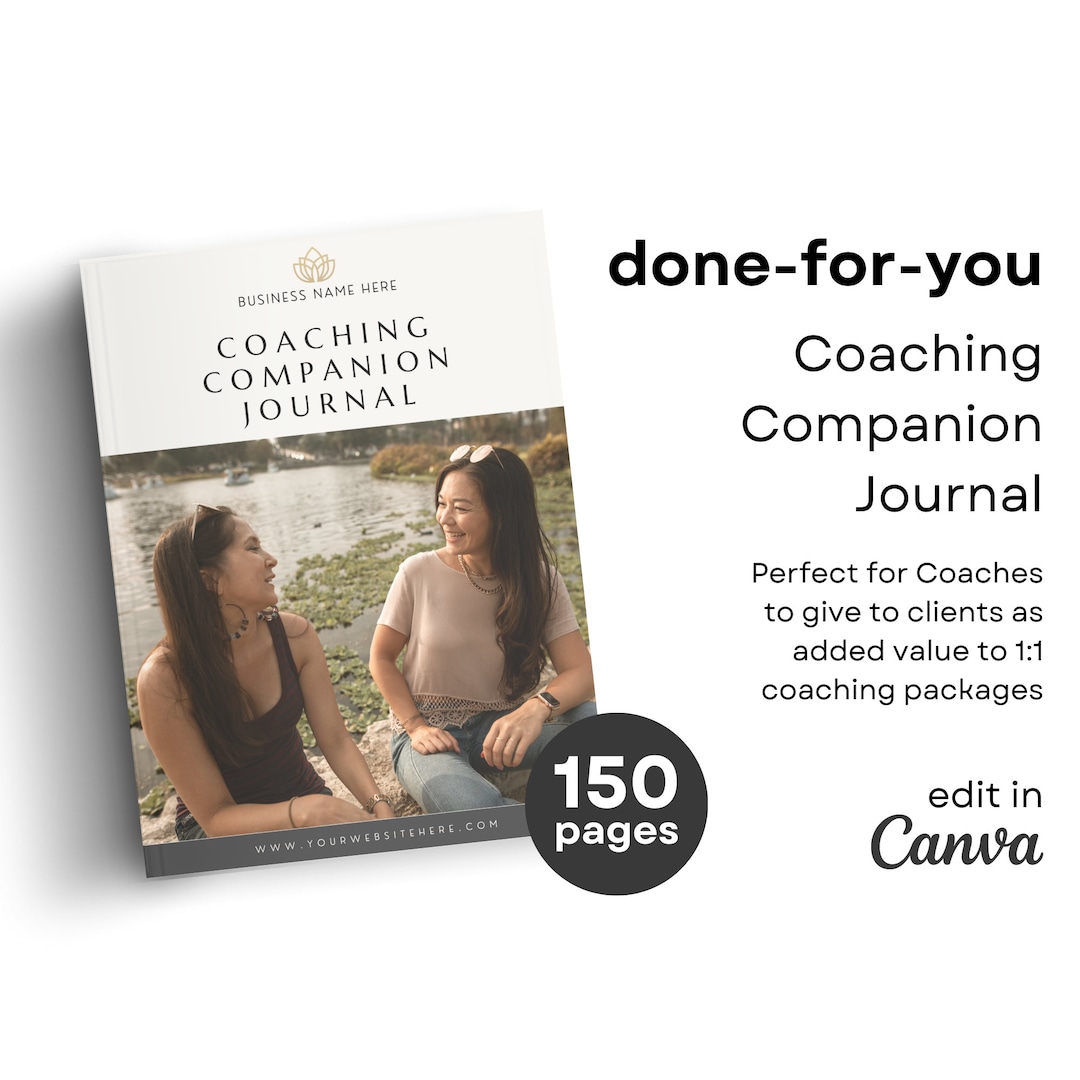 Coaching Journal Canva Template Client Onboarding Coaching - Etsy