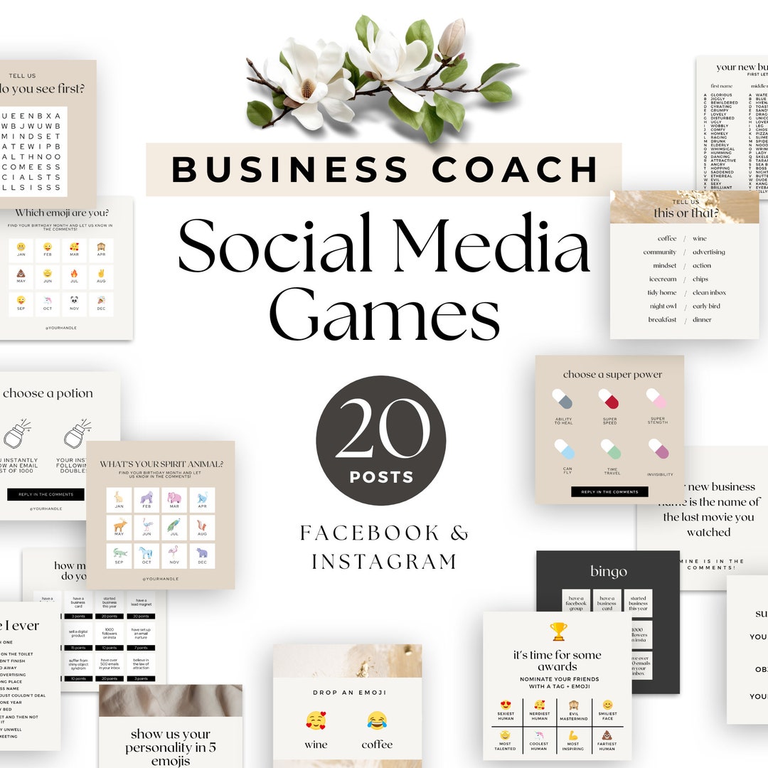Social Media Games, Instagram Posts, Facebook Group Engagement Posts ...
