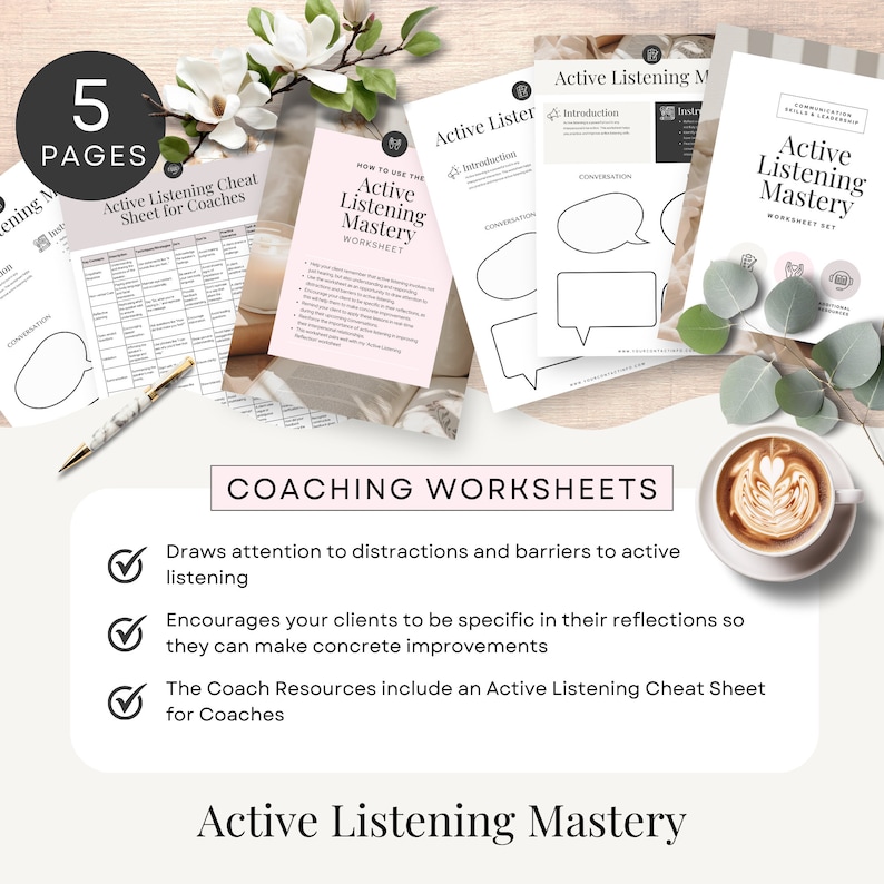Active Listening Worksheet Canva Template, Interpersonal Communication ...