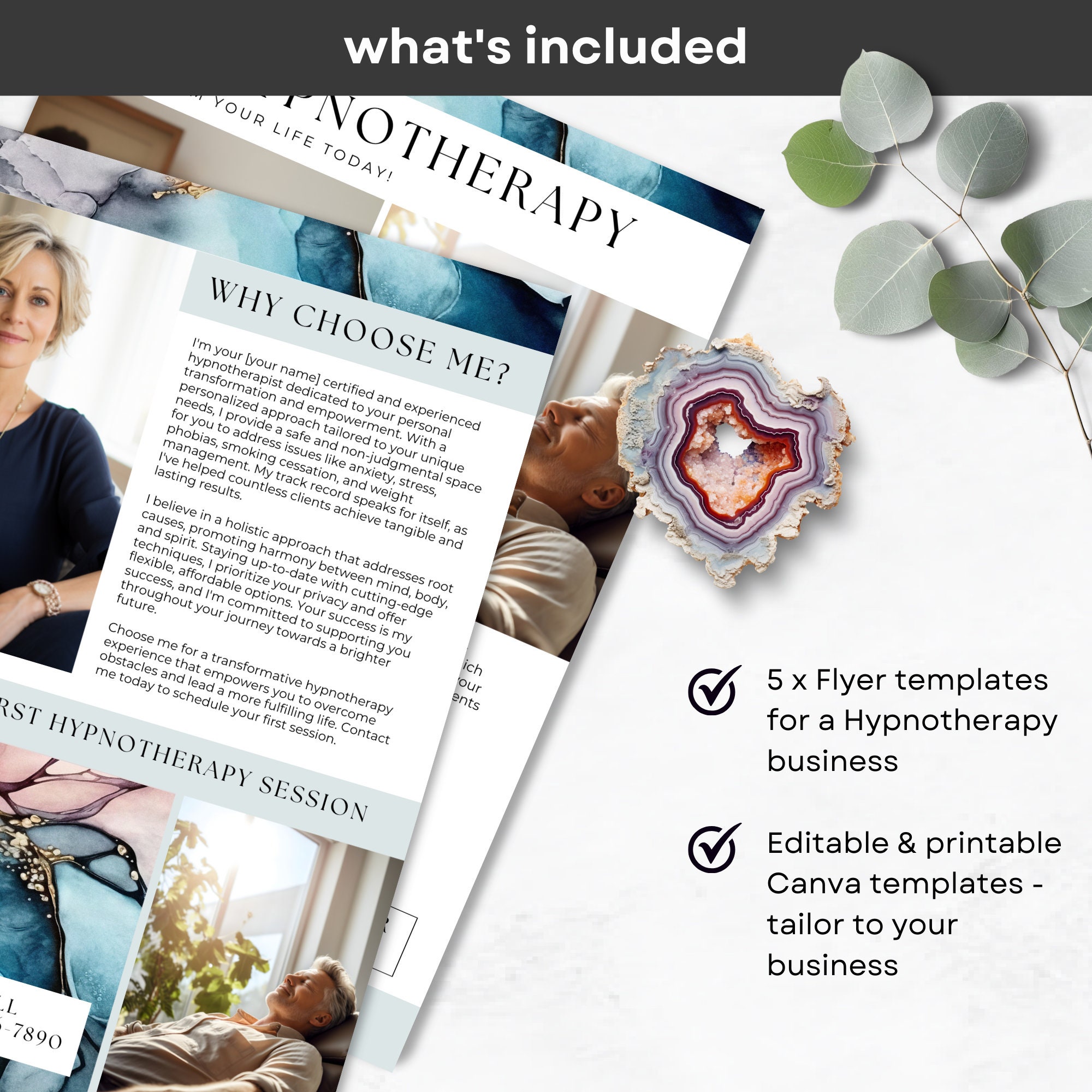 Flyer for Hypnotherapist Canva Template, Hypnotherapy Marketing ...