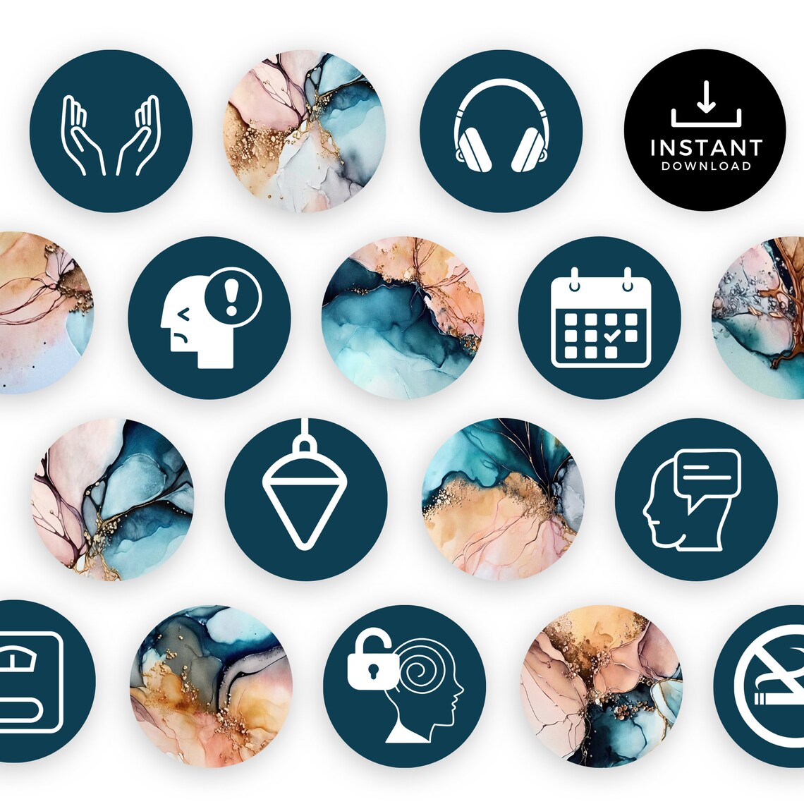 Insta Highlights Hypnotherapy, Hypnotherapist Branding Instagram Story ...
