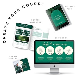 Course Creator Template Bundle, CANVA Templates, Course Toolkit, Sales ...