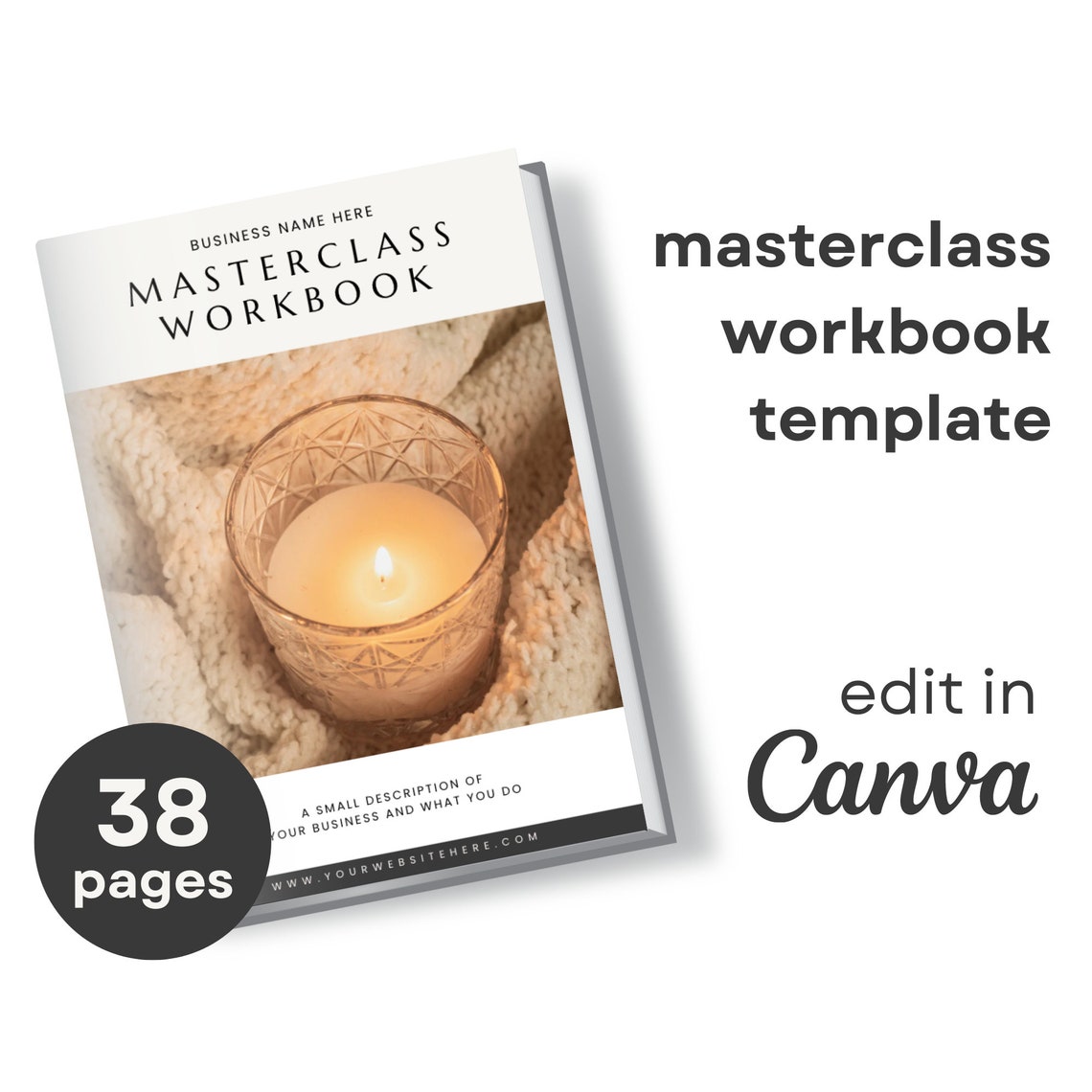 Masterclass Workbook Template for Coaches CANVA TEMPLATE for - Etsy
