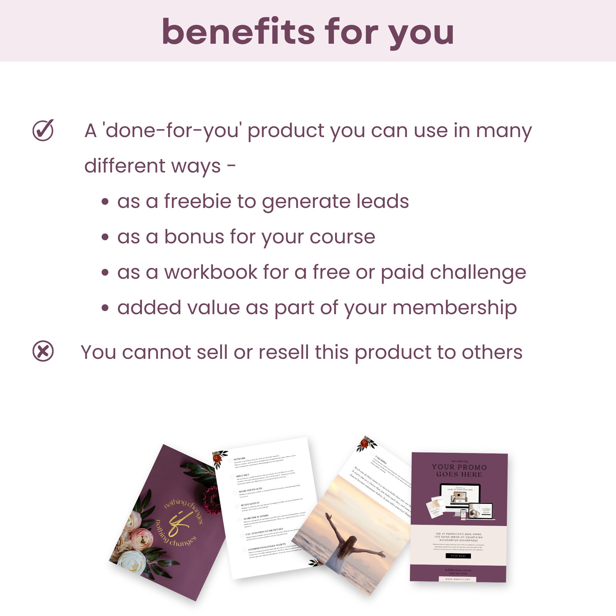 Success Habits Checklist, Done for You Freebie, Lead Magnet, Playbook ...