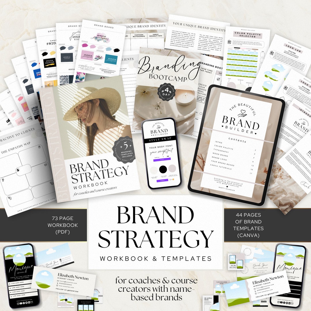 Branding Strategy Workbook for Coaches and Course Creators, Visual ...