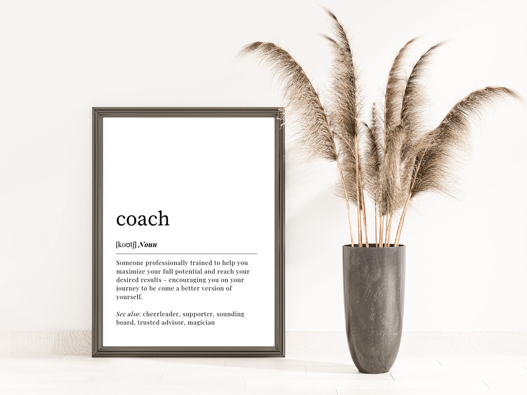Wall Art for Coaches, Decor Idea for Coaching Session, DIGITAL DOWNLOAD ...