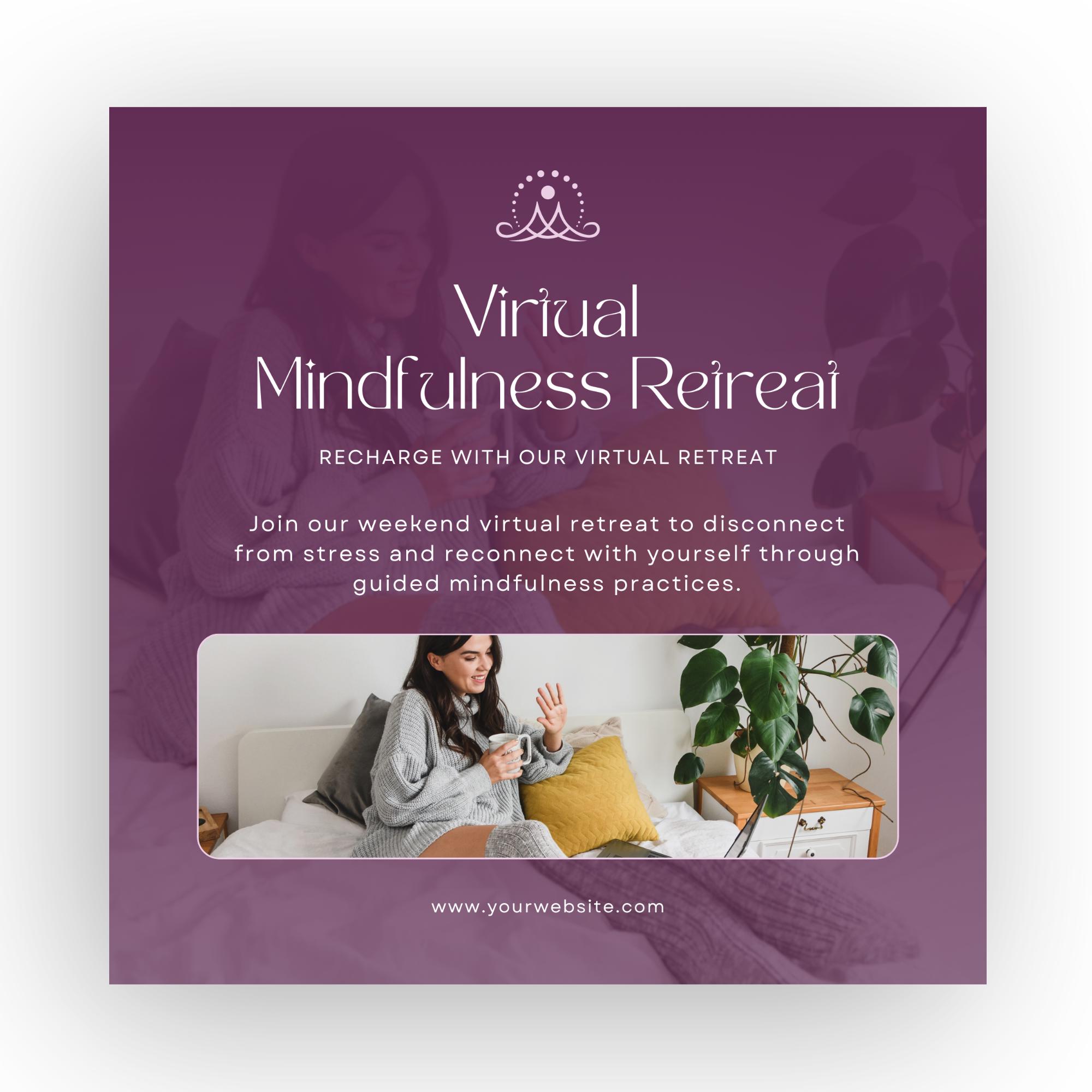 Mindfulness Coach Canva Instagram Holistic Wellbeing Coach Social Media ...