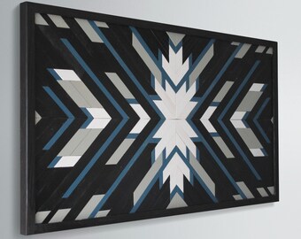 Geometric Rustic Wood Wall Art - Etsy