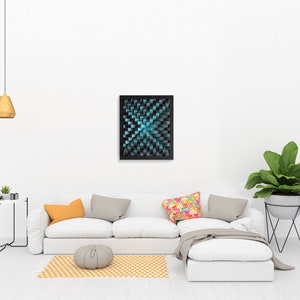 Acoustic Panel - Black Green Sound Diffuser - Large Wood Wall Art ...