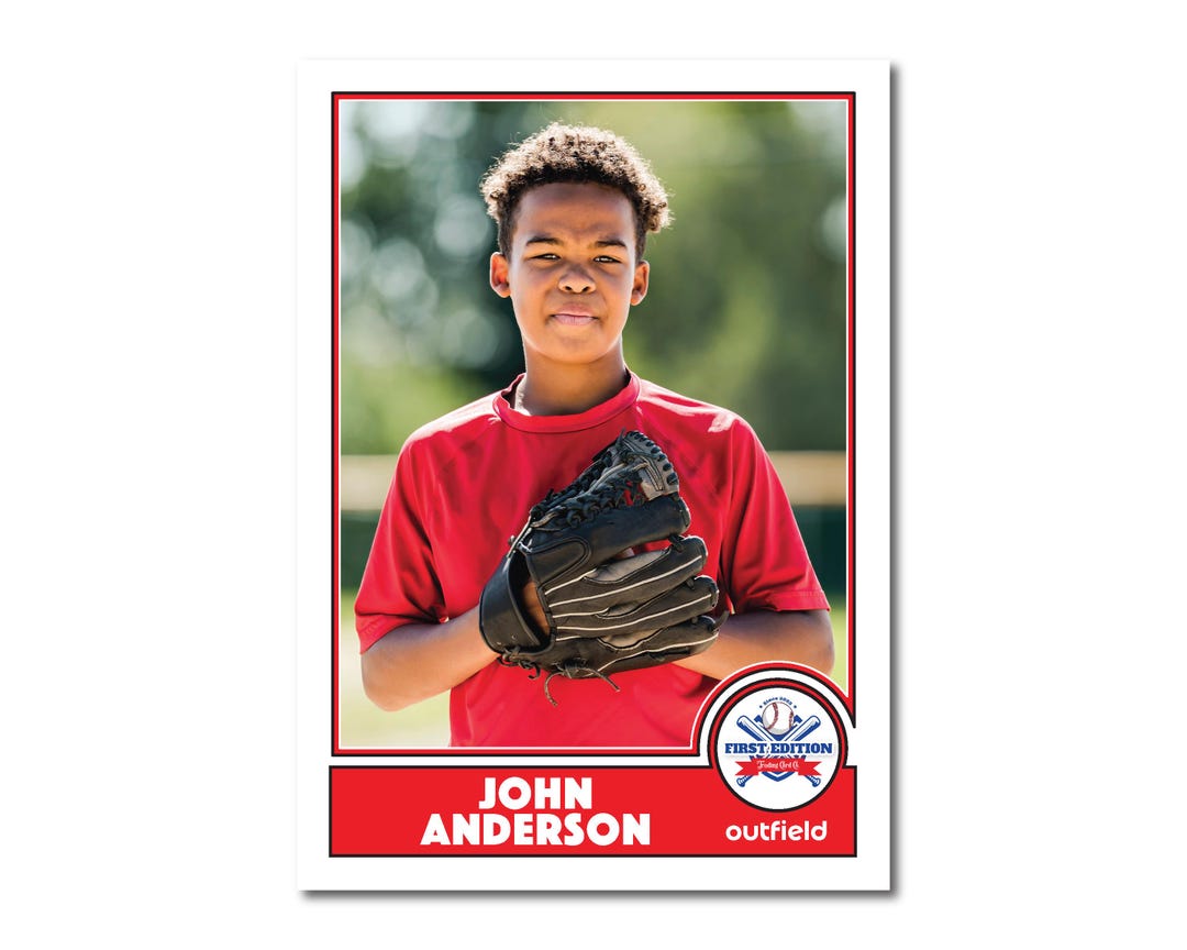 Custom Baseball Card First Edition - Etsy