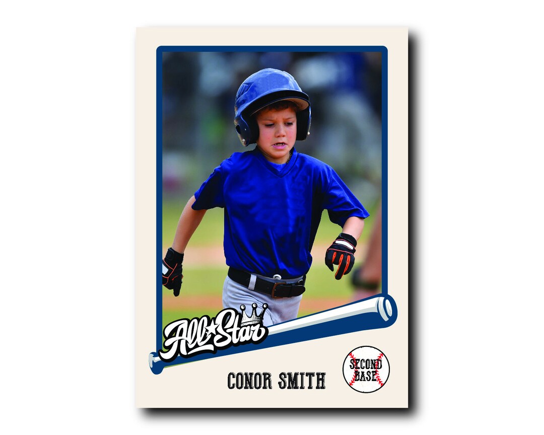 Custom Baseball Card All Star - Etsy