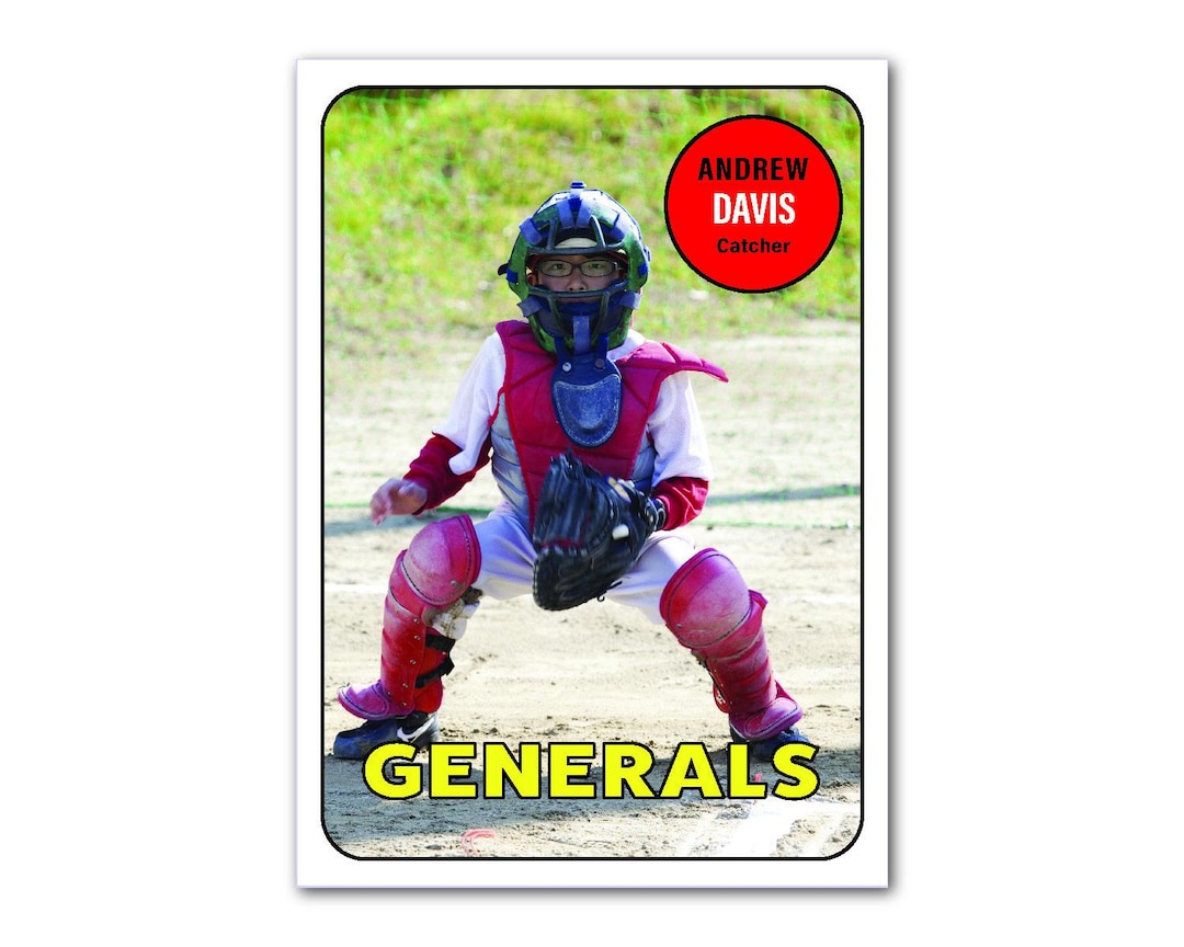 Custom Baseball Card Vintage Design - Etsy