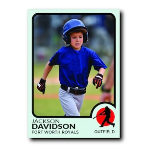 Custom Baseball Card Vintage Design - Etsy