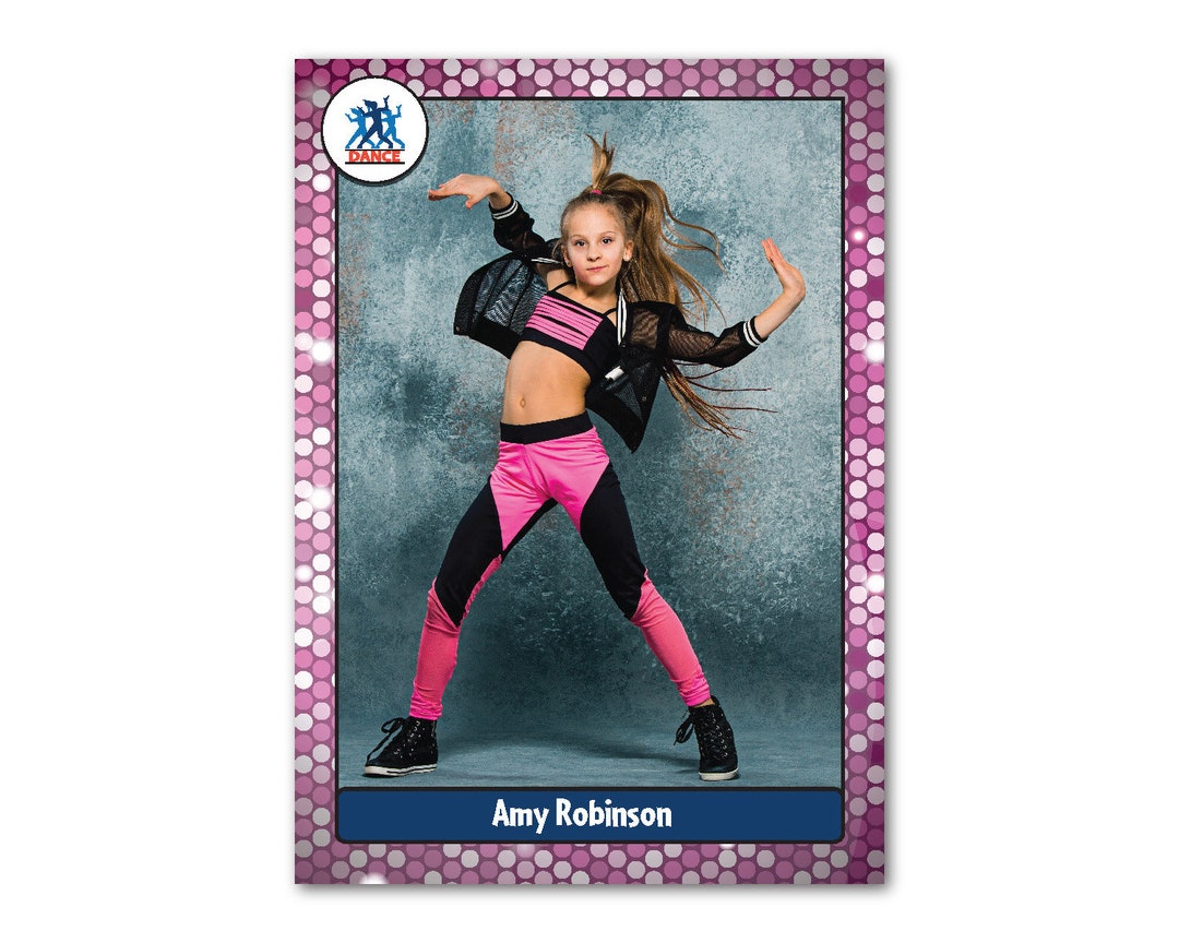 Custom Dance Trading Card- Jazz/tap/hip-hop (sequin Background) - Etsy