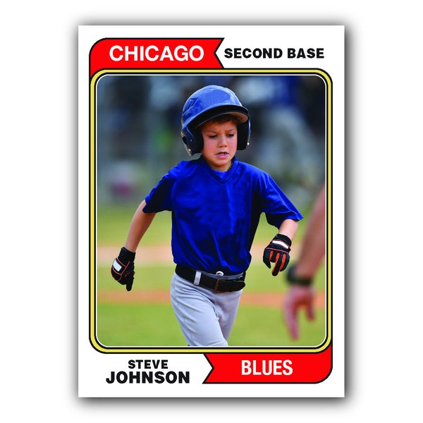Custom Baseball Card - Etsy