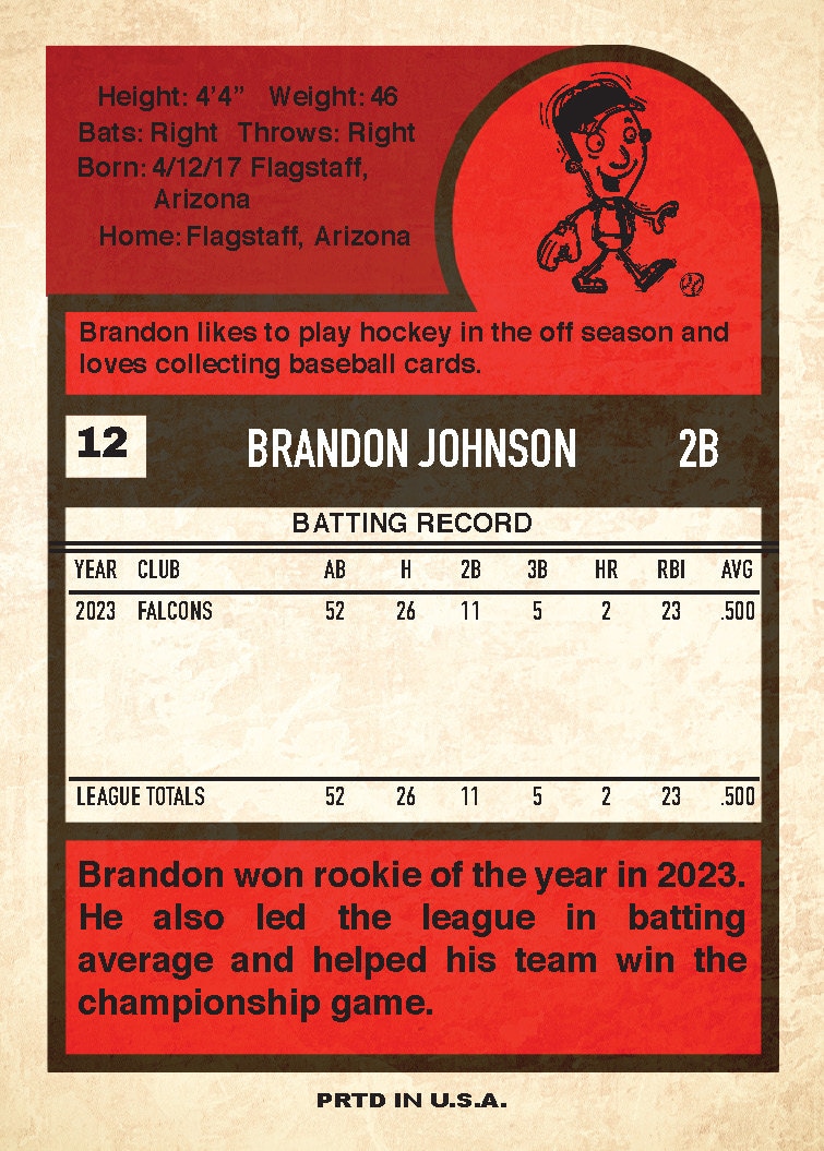 Custom Baseball Card Vintage Style - Etsy