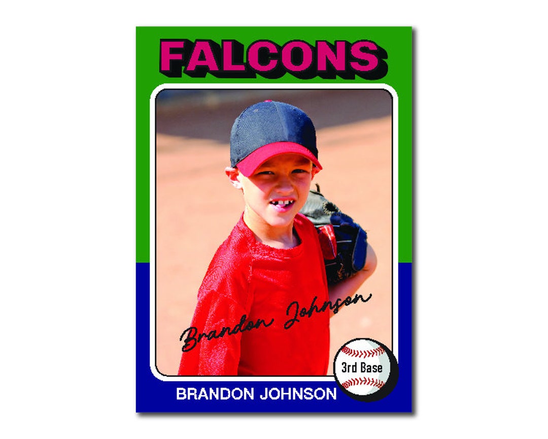 Custom Baseball Card Vintage Style - Etsy