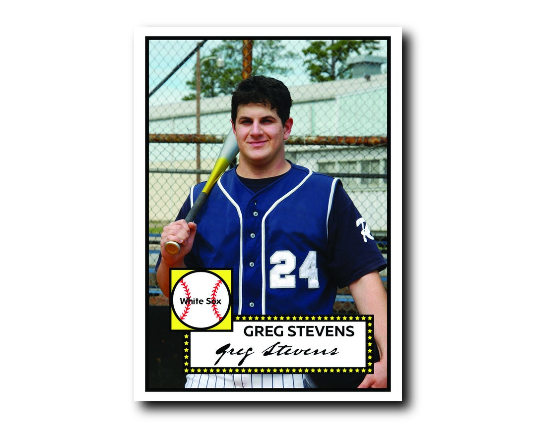 Custom Baseball Card Vintage Design - Etsy
