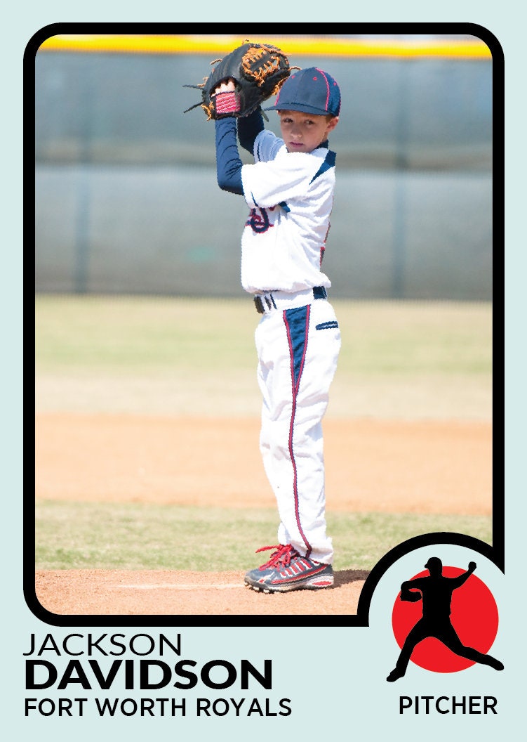Custom Baseball Card Vintage Design - Etsy