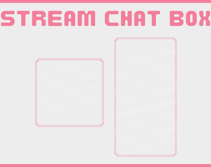 Twitch Animated Chat Box, Scalable, Mix and Match Stream Overlays for ...
