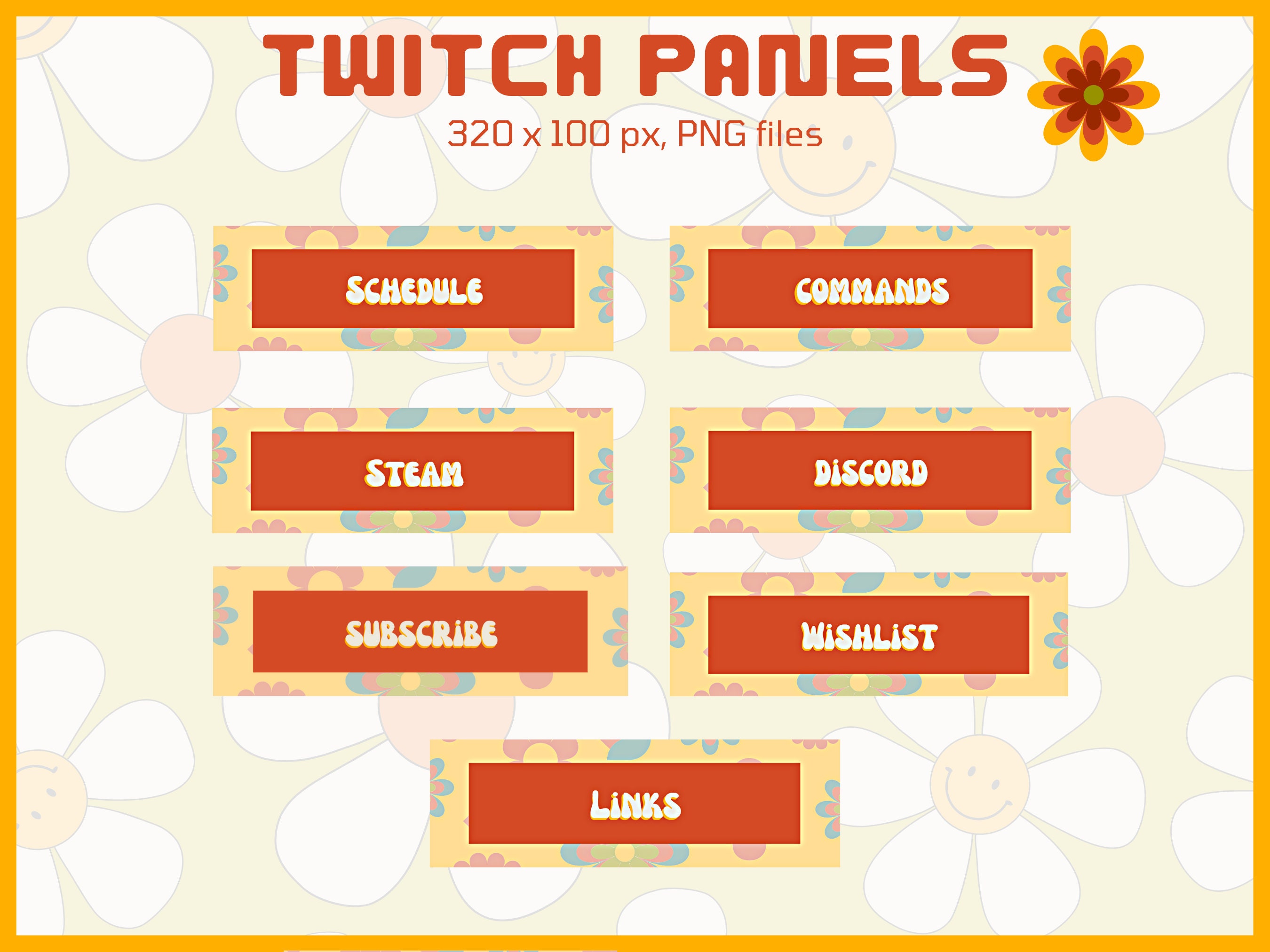 14 Pack Twitch Panels | Retro Twitch Panels | Streamer Panels | Twitch ...