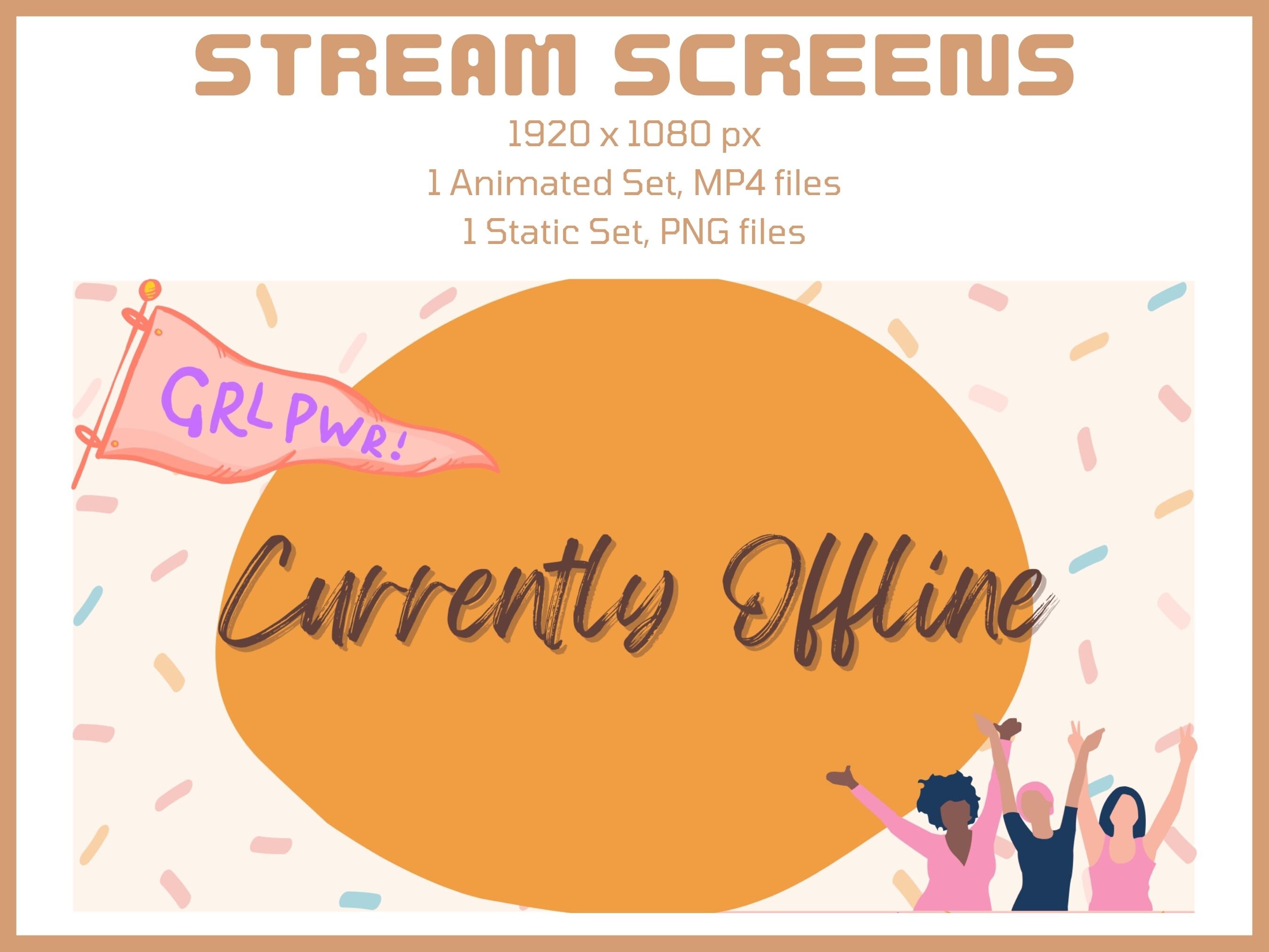Girl Power Animated Overlay | Twitch Pink Overlay | Twitch Overlay ...