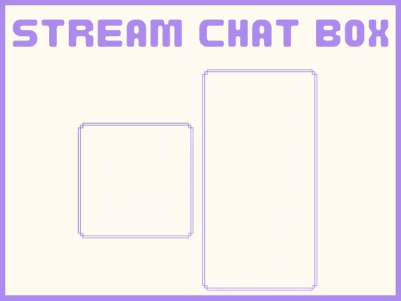 Twitch Chat Box Overlay Purple Twitch Overlay Chat Stream - Etsy UK