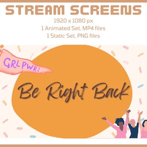 Girl Power Animated Overlay | Twitch Pink Overlay | Twitch Overlay ...