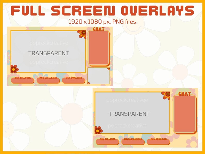 Stream Overlay Package | Twitch Overlay | Full Screen Twitch Overlay ...