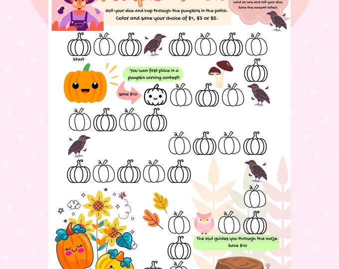 A5 and A6 PINK "fall is in the Air" Farm Truck Pumpkin Patch Savings ...