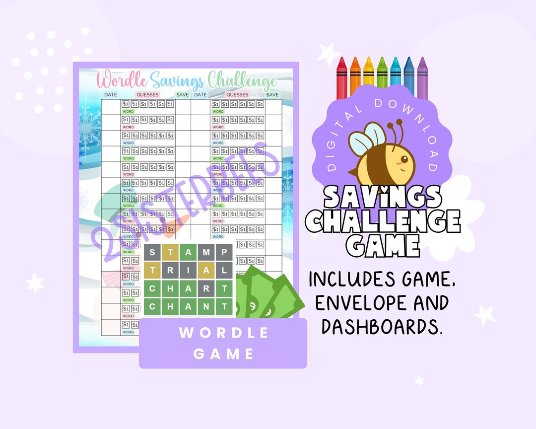 WORDLE Word Play WINTER PASTEL Theme Snowman Snowflake Cash Envelope ...