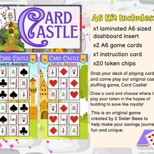 Card Castle ORIGINAL Playing Card Savings Challenge Game Shop Exclusive ...