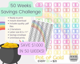Savings Pot Tracker - Etsy