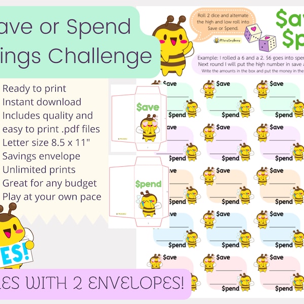 Bee Challenge Tracker - Etsy