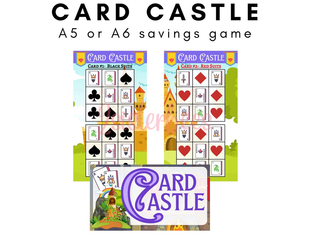 Card Castle ORIGINAL Playing Card Savings Challenge Game Shop Exclusive ...