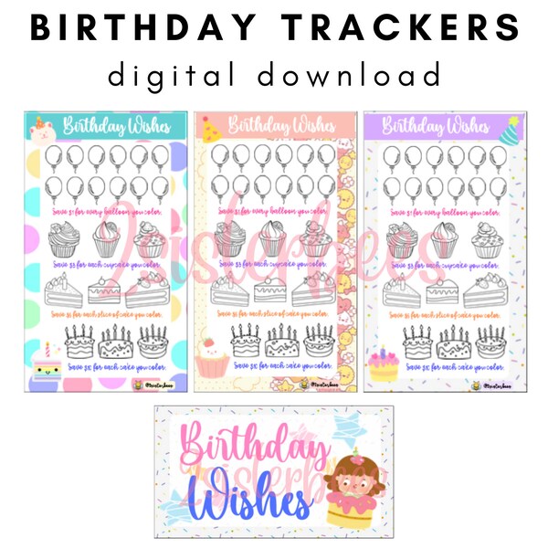 A5 Birthday Dashboard - Etsy
