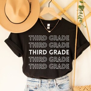 Third Grade Teacher Shirt, 3rd Grade Teacher Shirt, Third Grade Tee ...