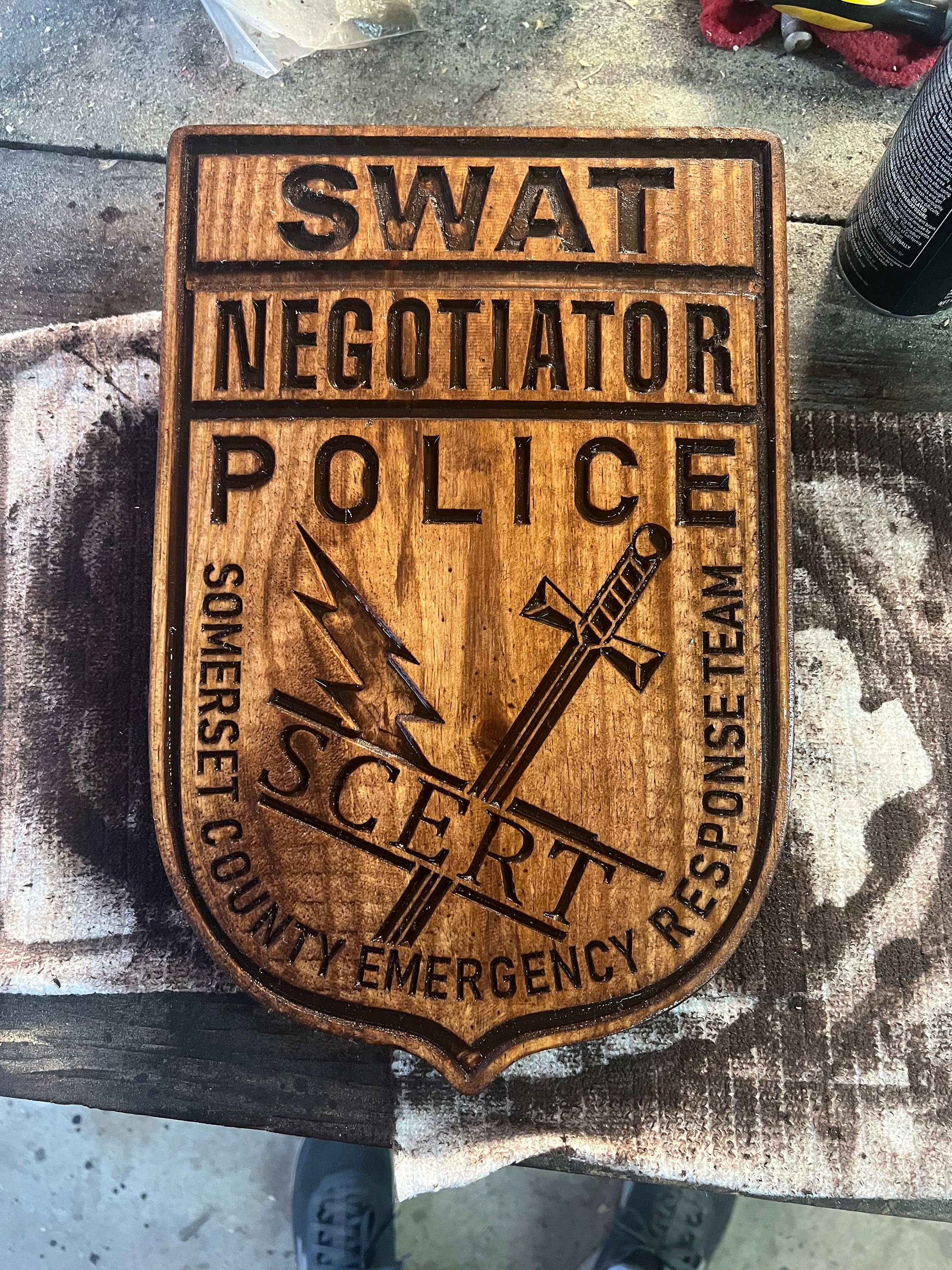 Custom Wood Badge Replica 3D Cut - Etsy