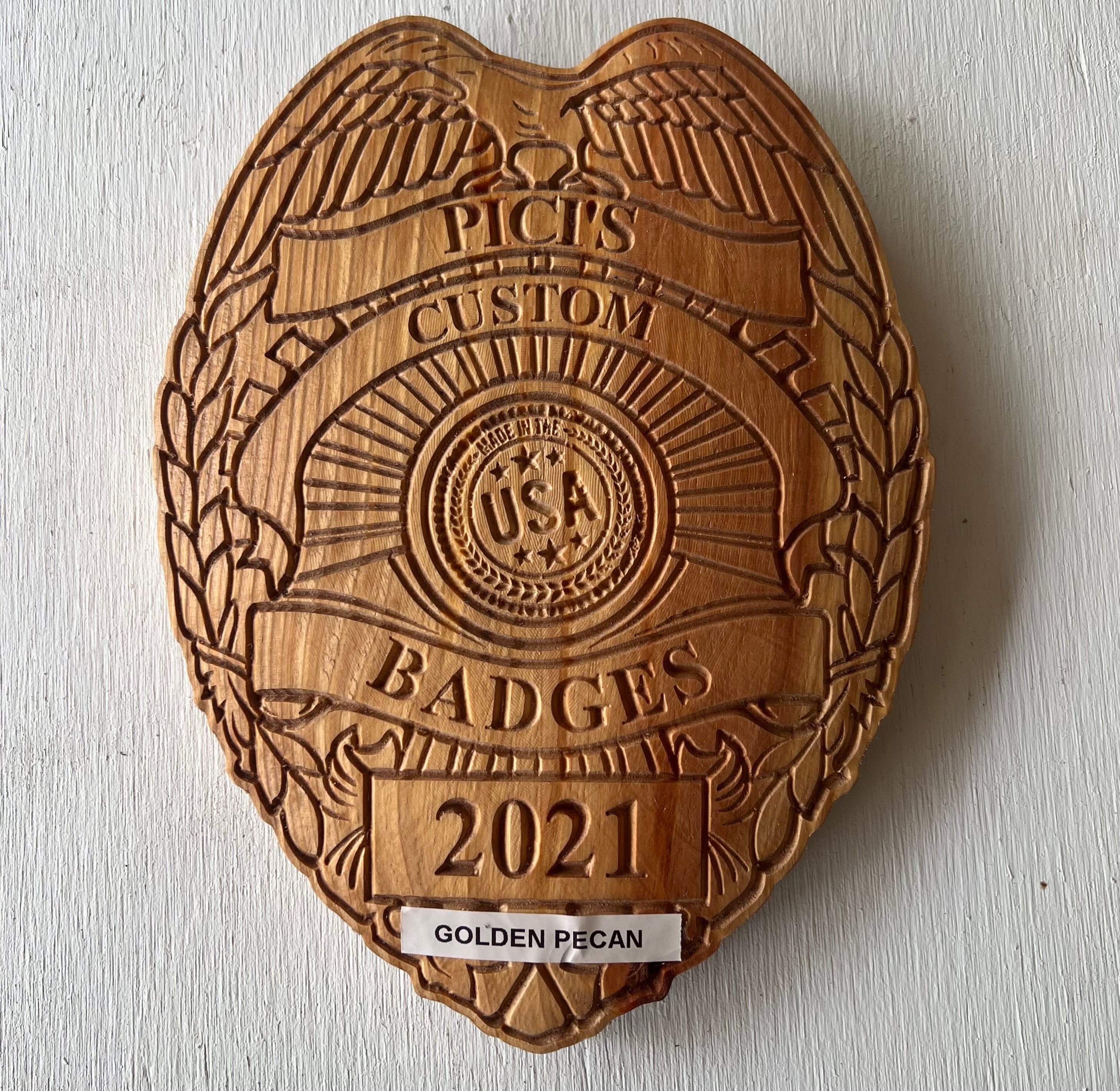Custom Wood Badge Replica 3D Cut - Etsy