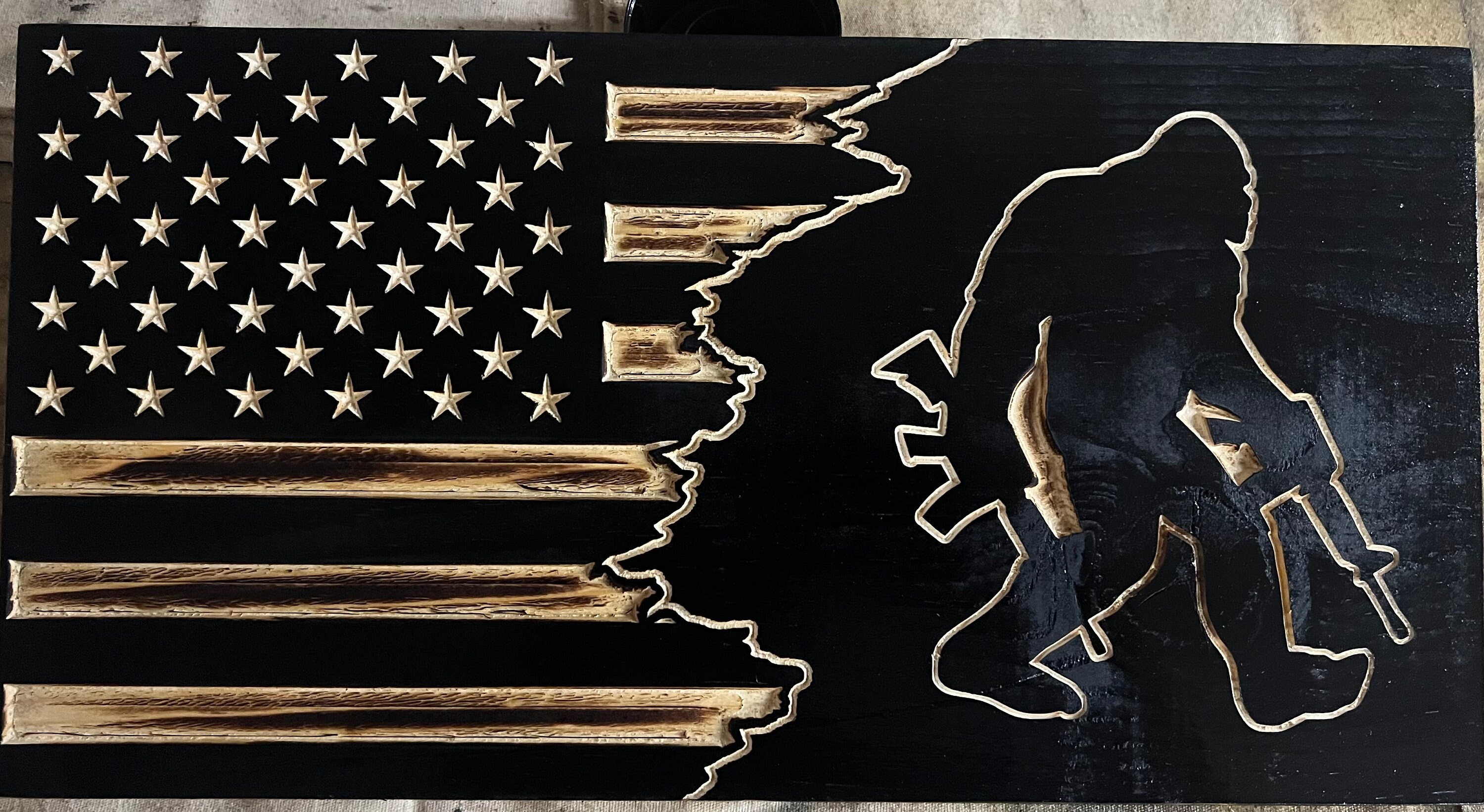 Assorted American Flag Plaques - Etsy