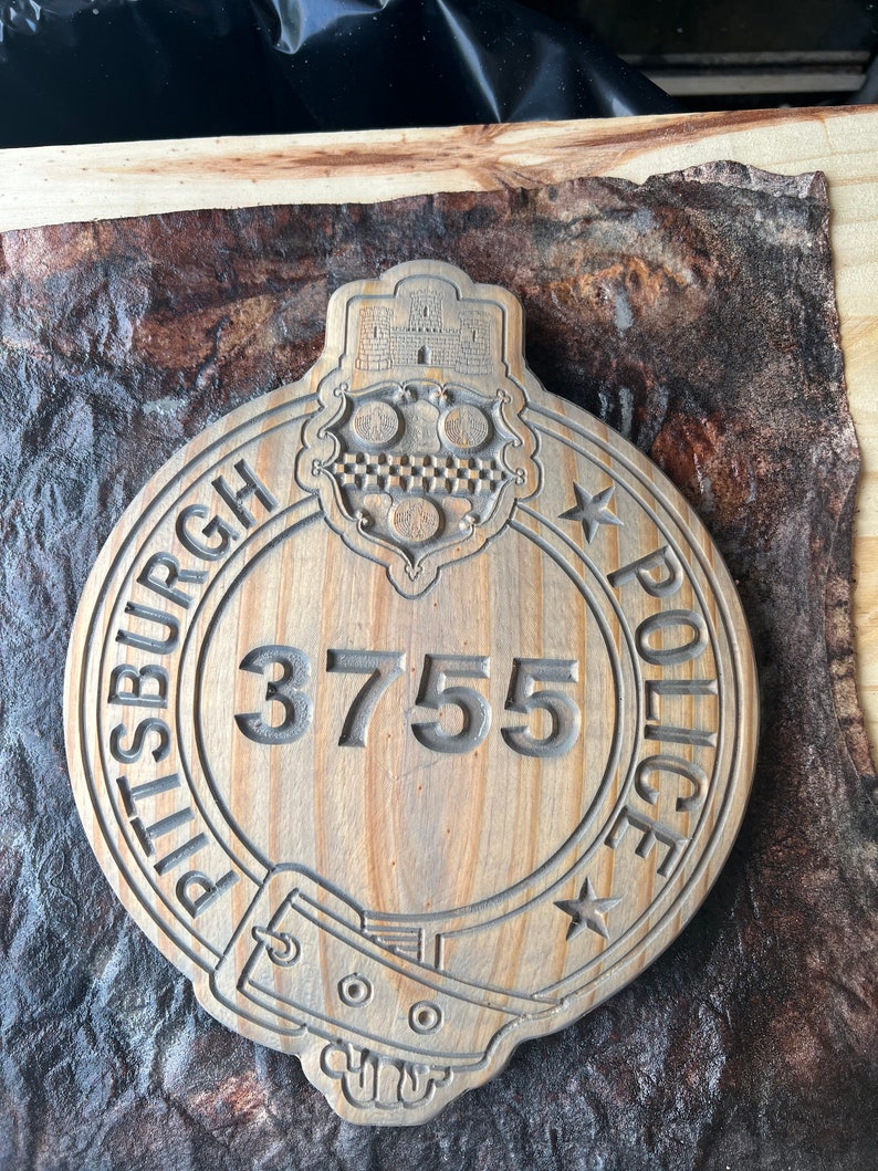 Custom Wood Badge Replica 3D Cut - Etsy