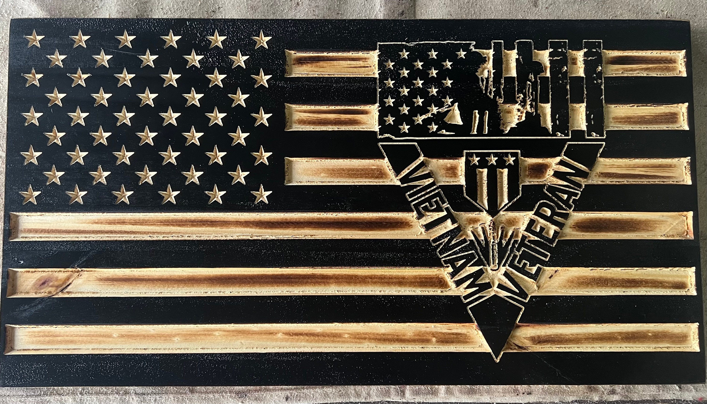 Assorted American Flag Plaques - Etsy