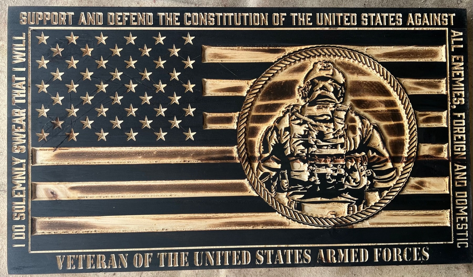 Assorted American Flag Plaques 2 - Etsy