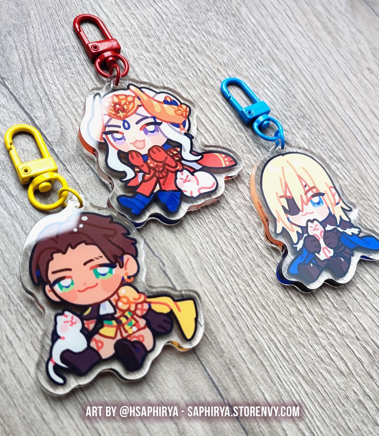FE3H Edelgard Dimitri Claude Post Timeskip V2 Acrylic Keychain - Etsy