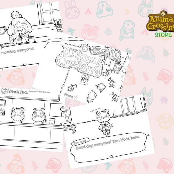 Acnh Coloring Pages - Etsy