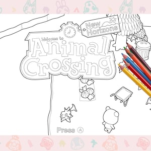 Animal Crossing New Horizons Coloring Pages for Adults and Kids/ ACNH ...
