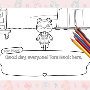 Animal Crossing New Horizons Coloring Pages for Adults and Kids/ ACNH ...
