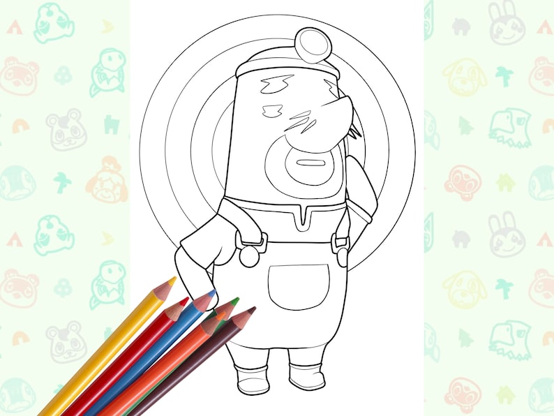 Animal Crossing New Horizons Coloring Book/ Coloring Pages/ ACNH Game ...